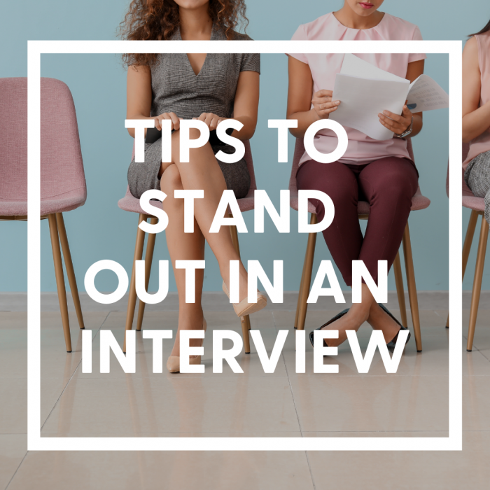 Workshop: Tips to Stand Out in an Interview – Dress for Success ...
